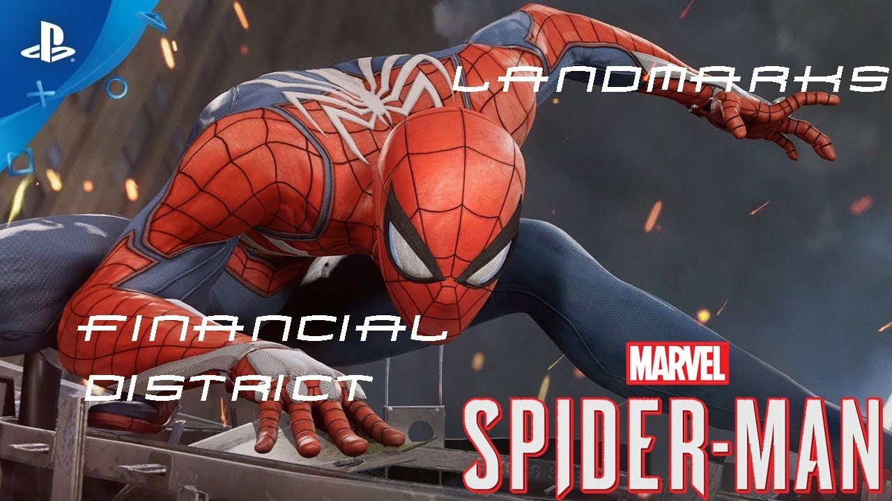 Marvel Spider man Financial District Landmarks - YouTube