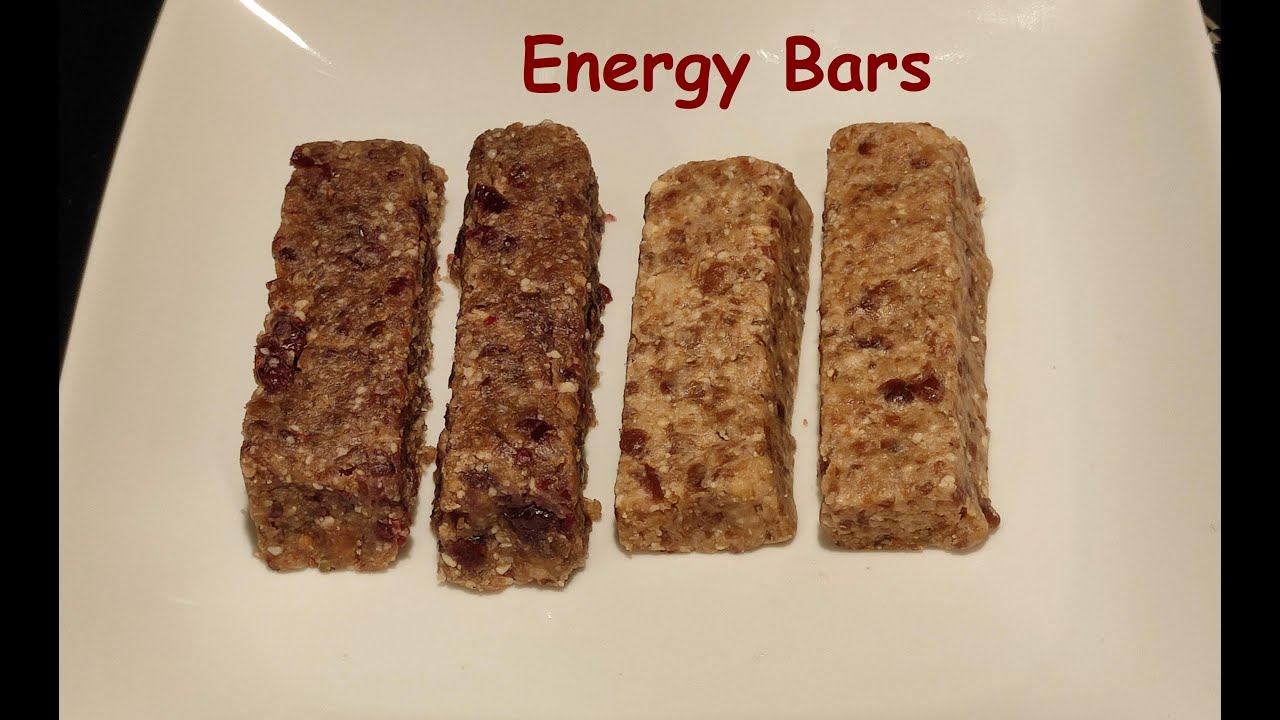 Protein bar recipe | 2 types of energy bars | Healthy snack recipe | No ...