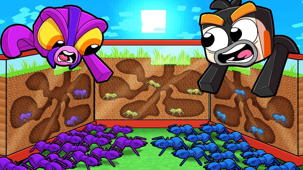 ANT FARM MAP WARS! (Minecraft) - YouTube