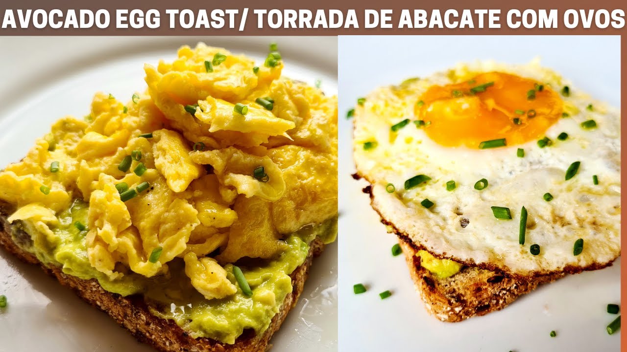 Como fazer uma deliciosa torrada de abacate com ovos💖 AVOCADO EGG TOAST ...