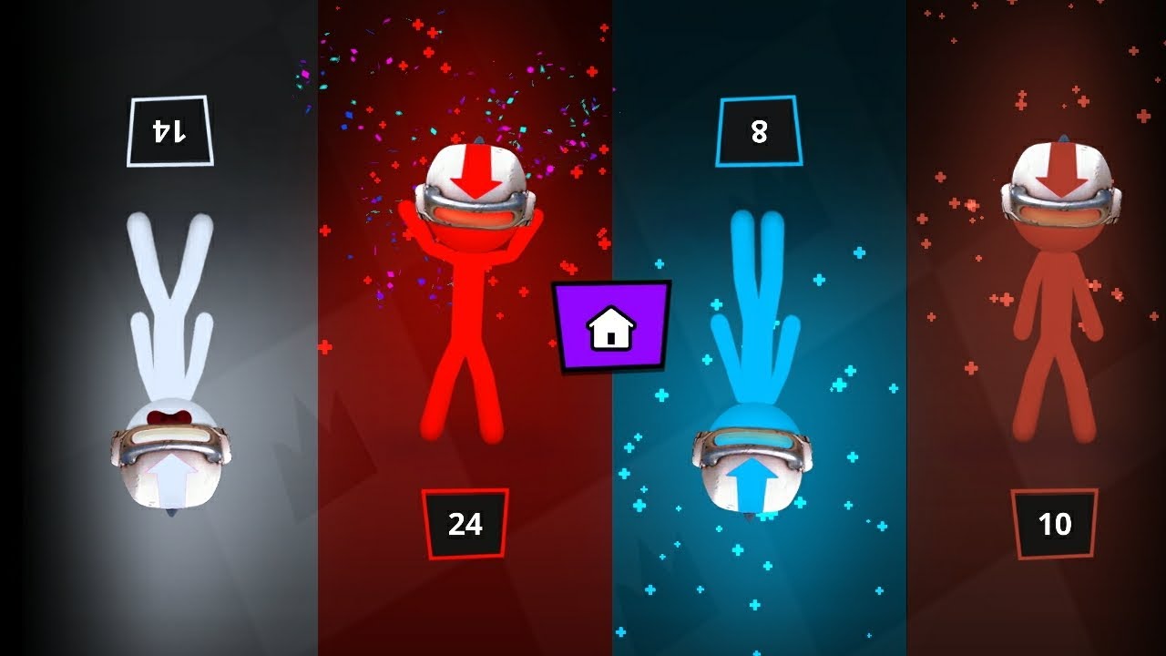 Pertarungan Semua Element Avatar Siapa Yang Terkuat - Stickman Party 1 ...