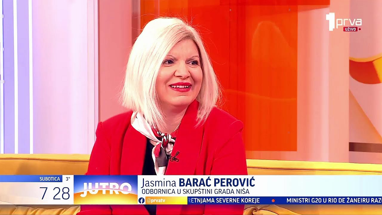 1PRVA TV Jutro 22 02 2024 Jasmina Barać Perović, Ivan Bošnjak - YouTube