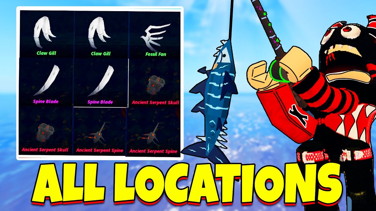 HOW To FIND ALL 10 PREHISTORIC Fish Bones LOCATIONS In Fisch! Roblox ...