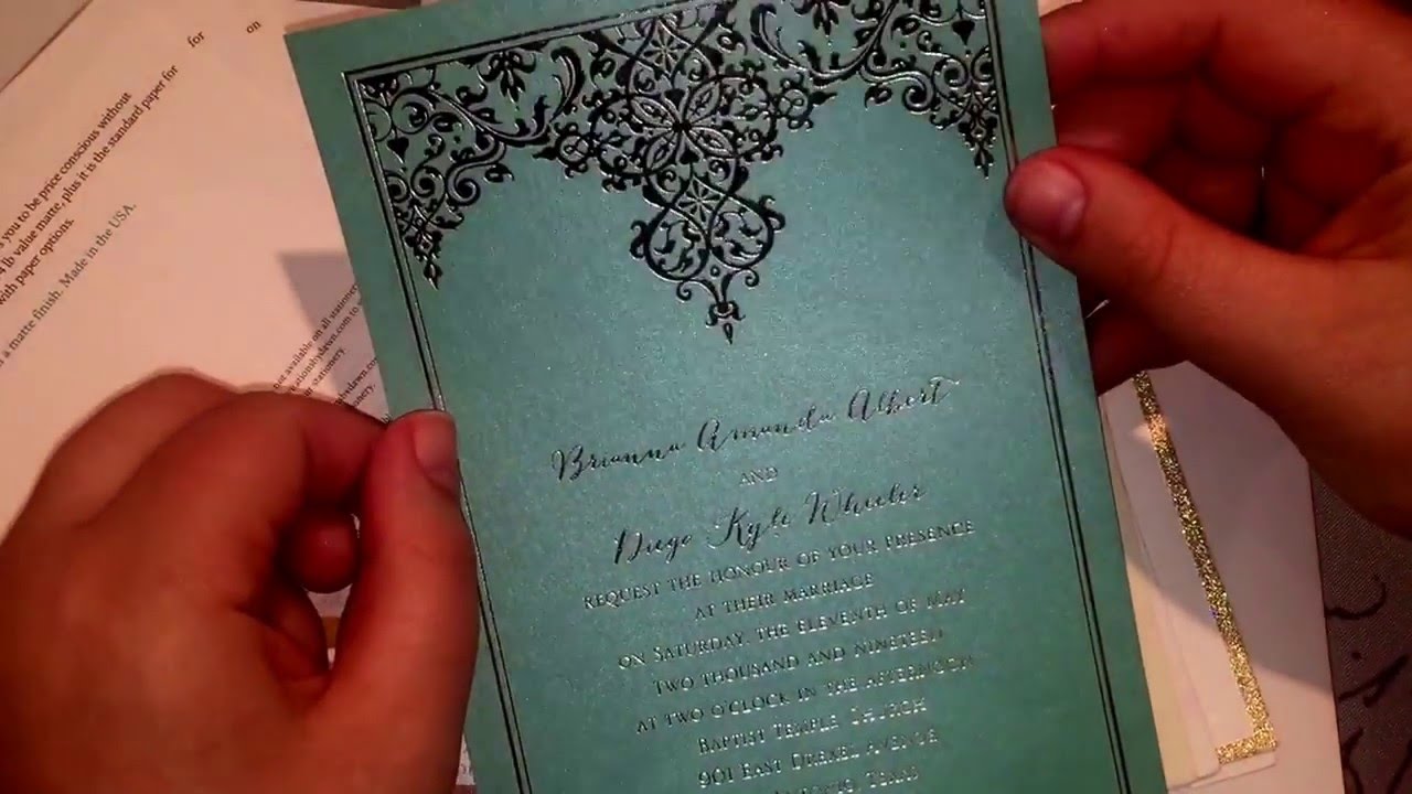 Types Of Wedding Invitations YouTube Types Of Wedding Invitations YouTube