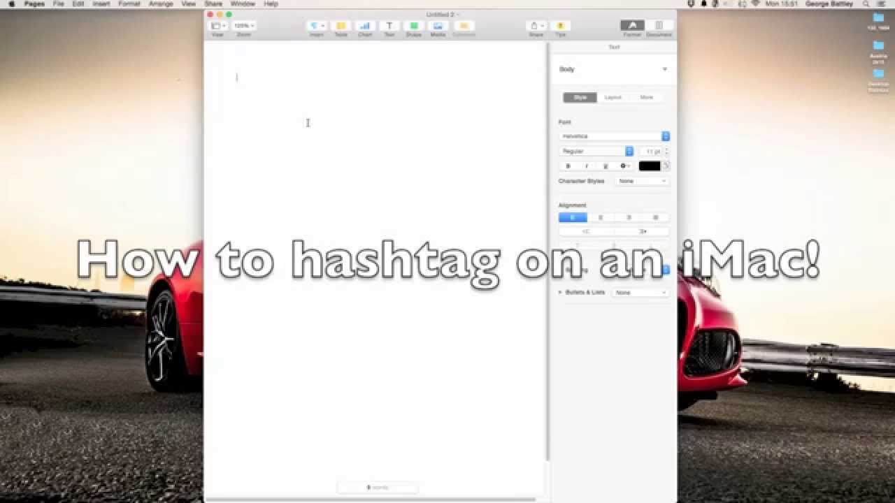 How To Hashtag On A Mac *NEW AND EASY* 1 Minute. - YouTube