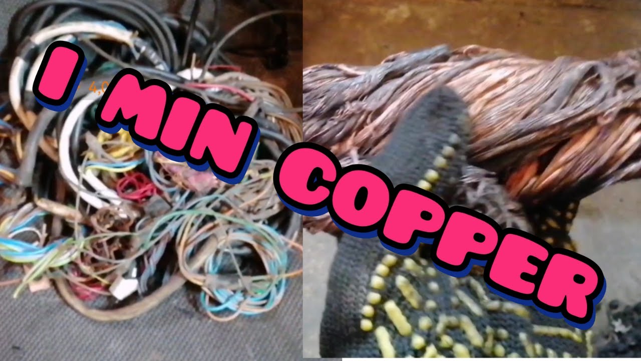 How to burn Copper Wires without Smoke and harm to Nature. - YouTube