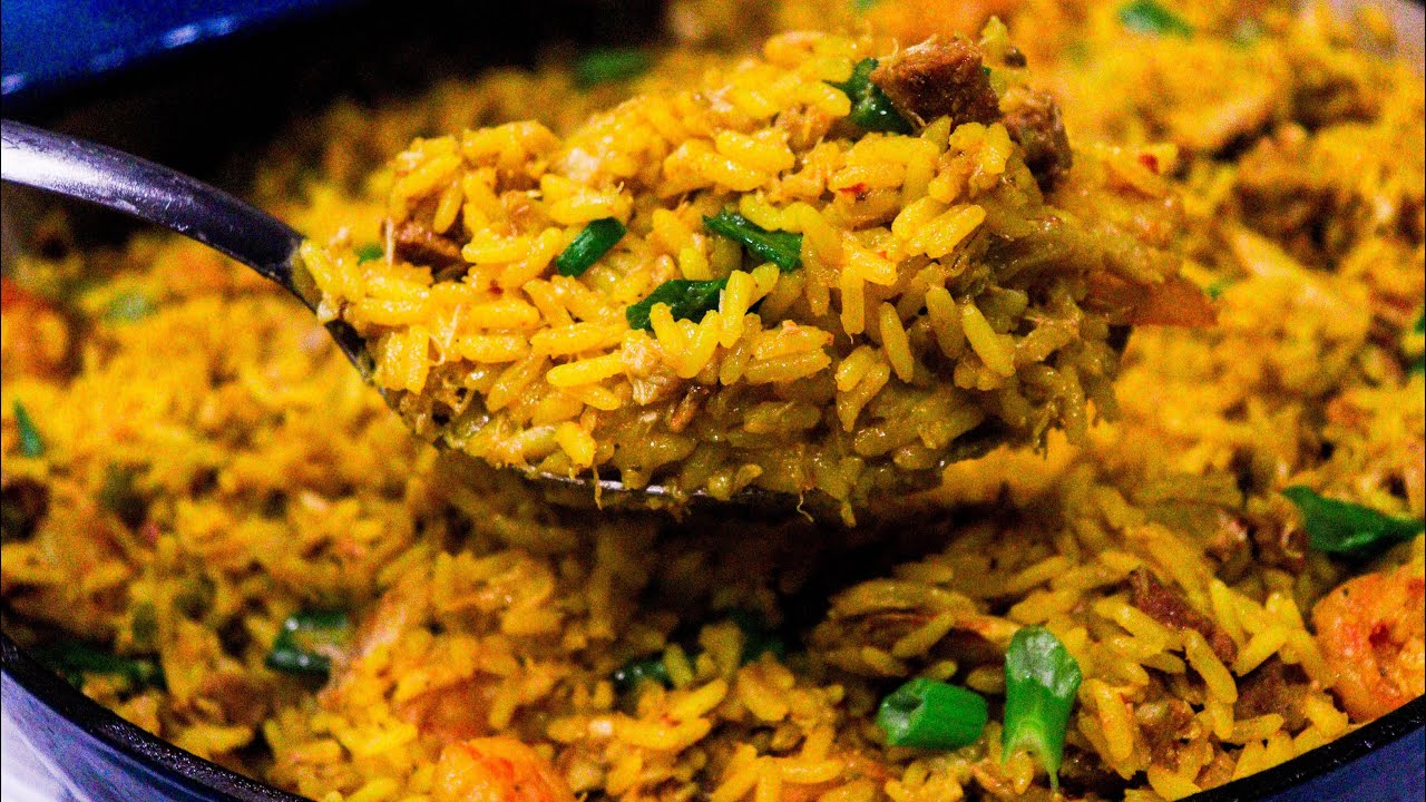 Seafood Rice Recipe Easy | How To Make Seafood Rice | Seafood Rice ...