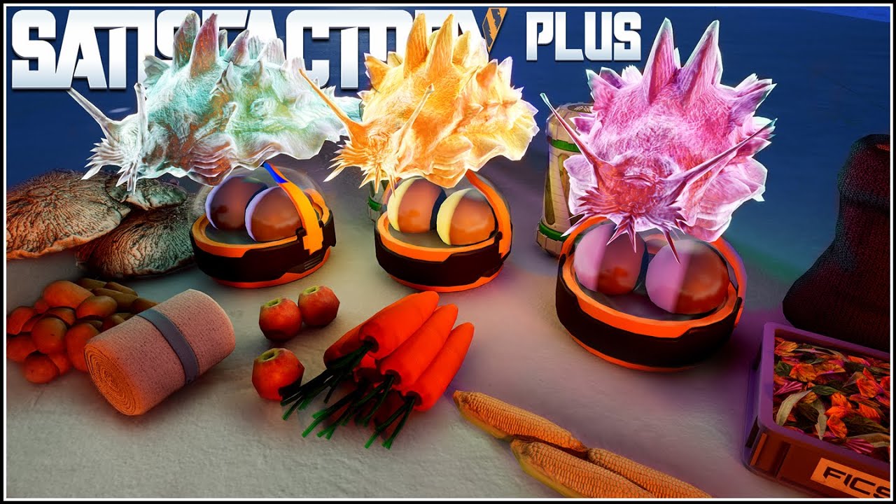 Slug and Farming in this Modded Satisfactory Plus - YouTube