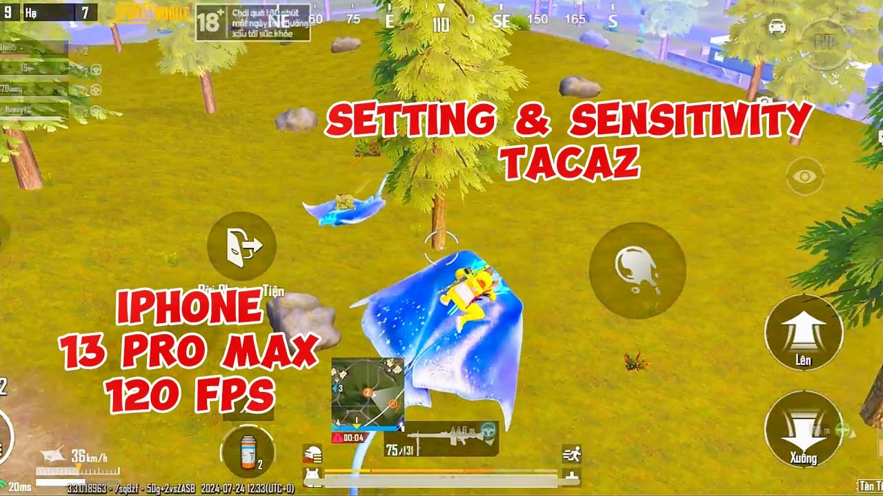 Test settings and sensitivity of Tacaz gaming on iPhone 13 pro max 120 ...