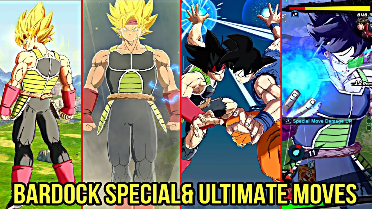 DRAGON BALL LEGENDS : ALL BARDOCK SPECIAL & ULTIMATE MOVES🔥 || DB ...