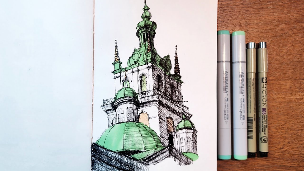 How to Sketch and Shade like an Architect! - YouTube