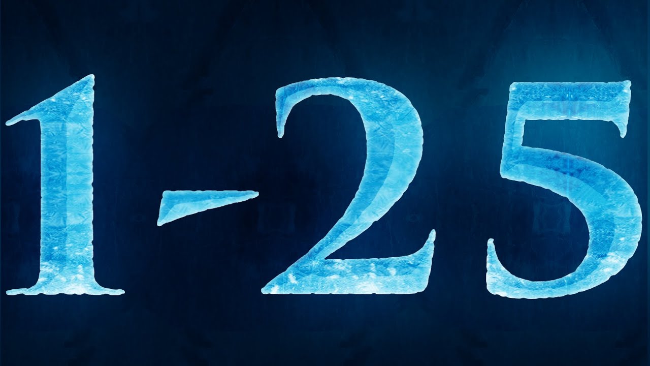 Disney Frozen 2 Theme Numbers Counting 1-25 Learn to count to 20 ...