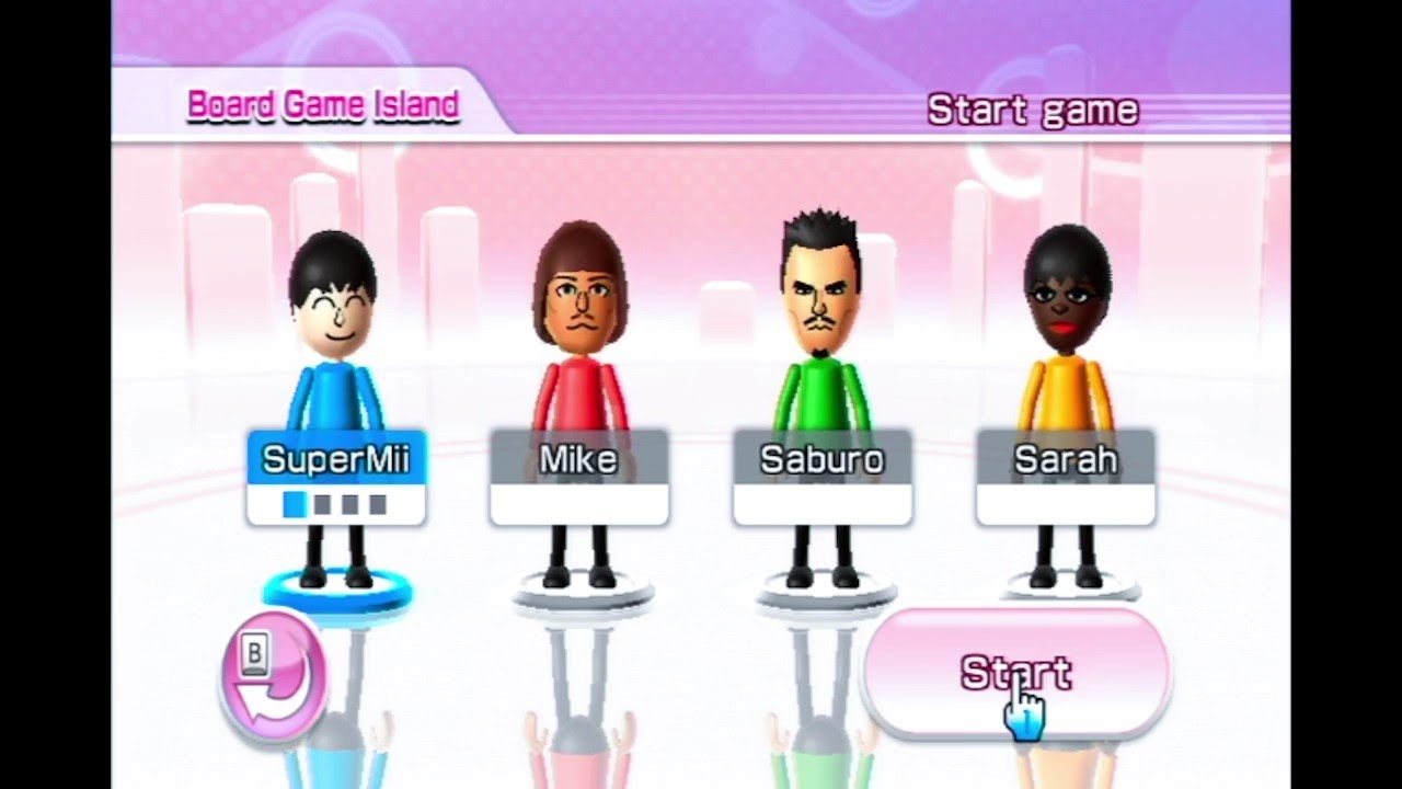 Wii Party - Board Game Island - SuperMii vs Mike vs Saburo vs Sarah ...