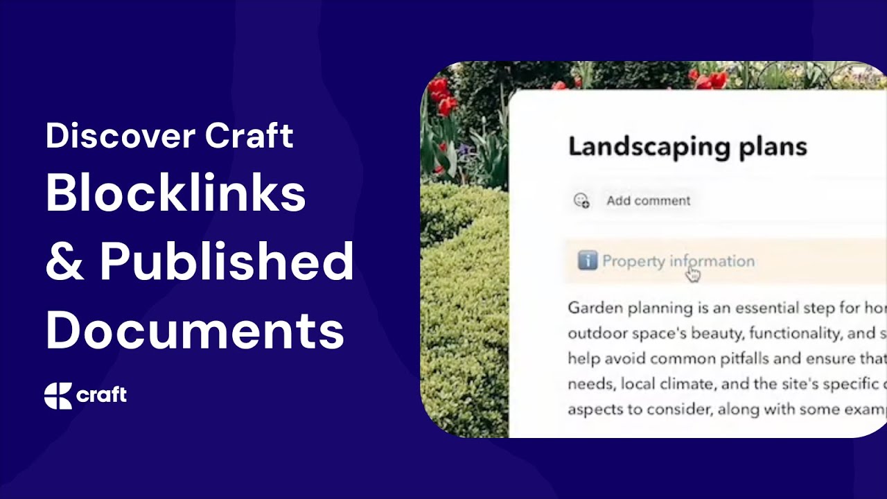 Connect relevant information to your published documents with block ...