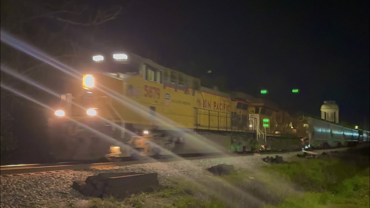 CSX B642-01 with UP C44ACM 5879 leading with a nice NF K3HA on 03/03/2025 - YouTube