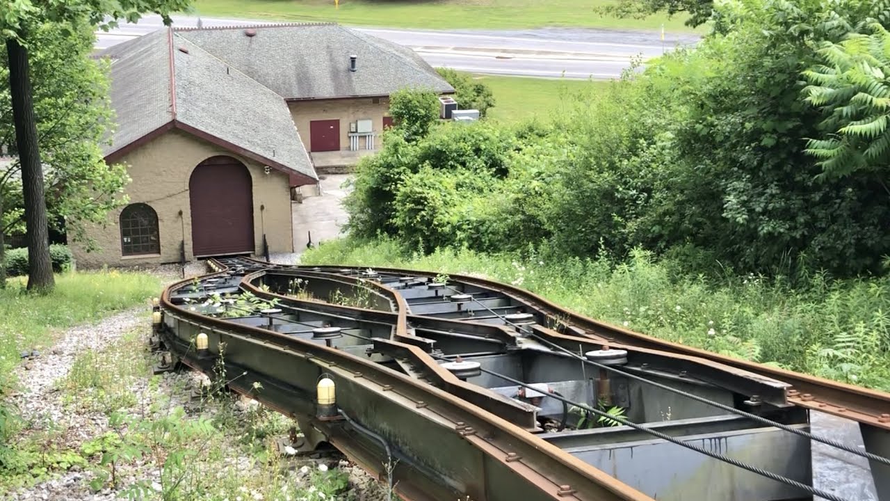 Rusty Rails On Incline Railway!! Horse Shoe Curve Trains During ...