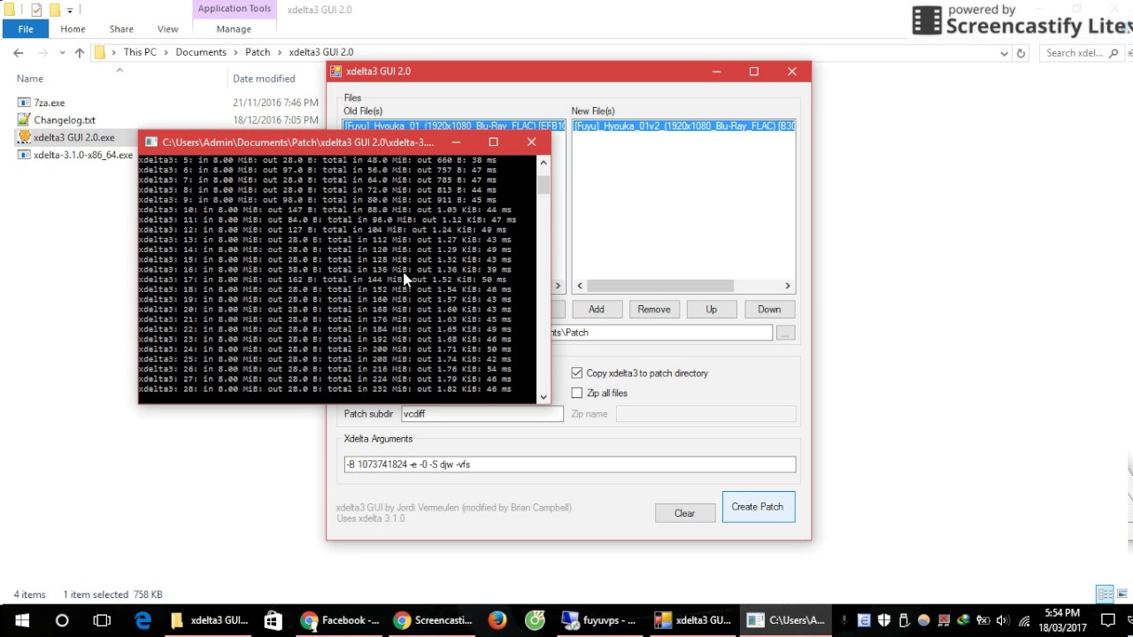 Hướng dẫn sử dụng xdelta3 GUI 2.0 để tạo file v2 - YouTube