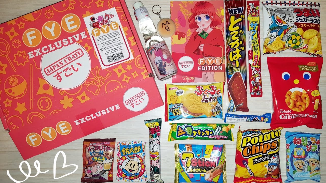 FYE Exclusive JAPAN CRATE | 2018 Unboxing! - YouTube