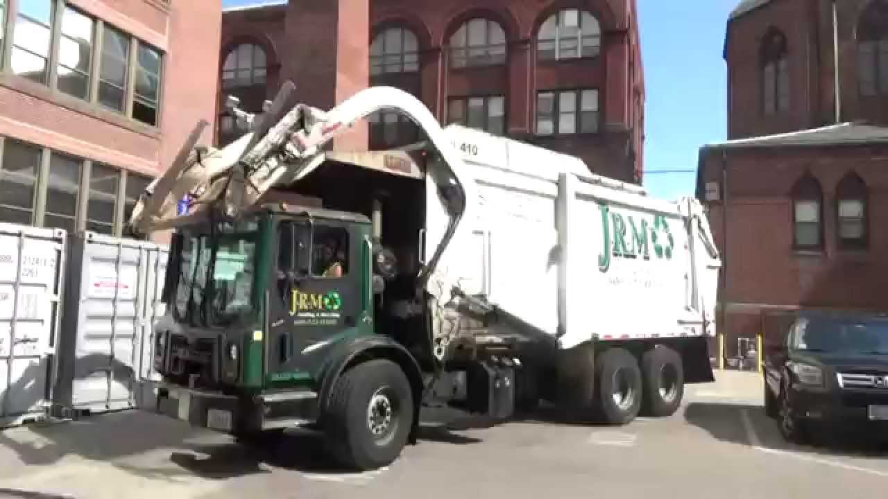 J.R.M. Hauling & Recycling 410 ~ Mack MRU Heil Half/Pack Front Loader ...