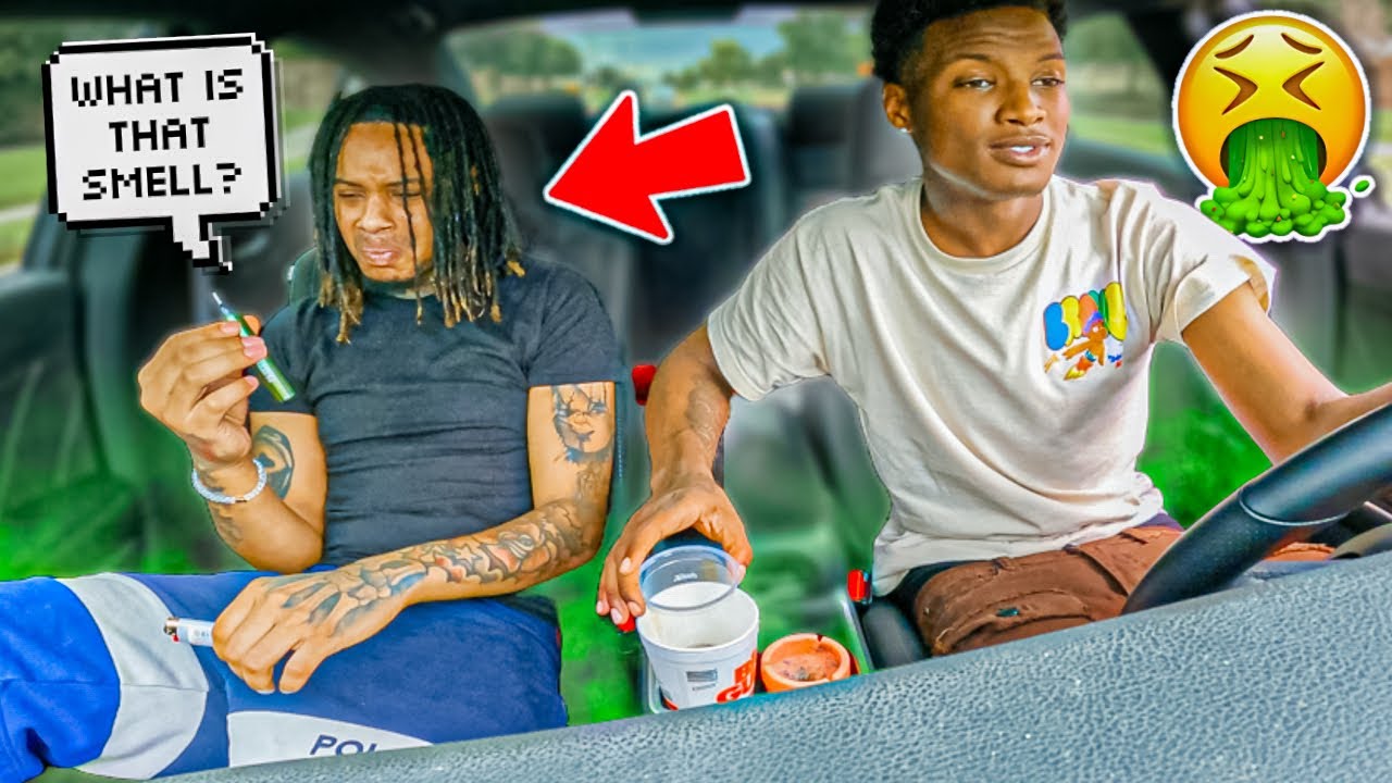 I PUT FART SPRAY ON FLO VAPE ! - YouTube