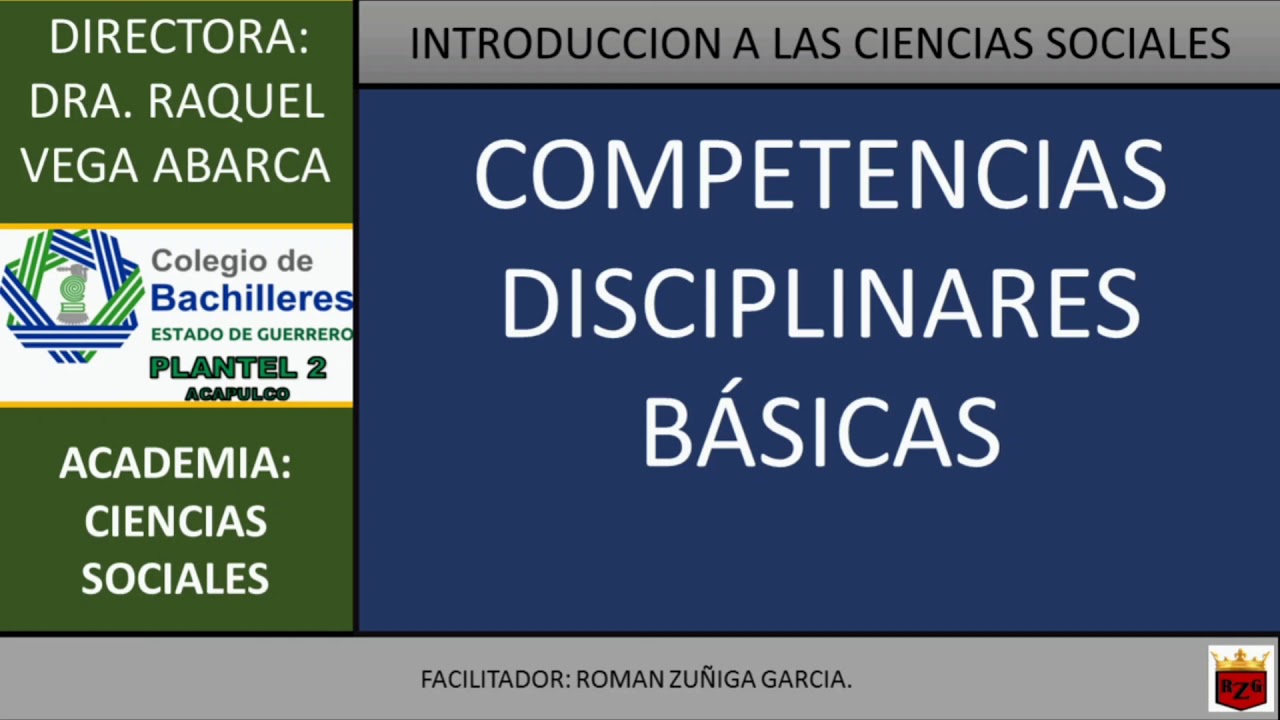 competencias disciplinares básicas - YouTube
