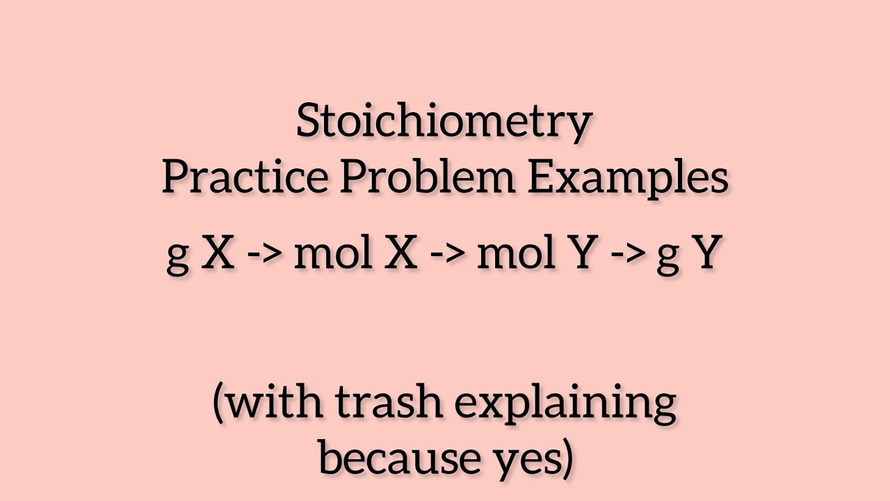 Basic Stoichiometry Practice Problem Examples YouTube basic-stoichiometry-practice-problem-examples-youtube