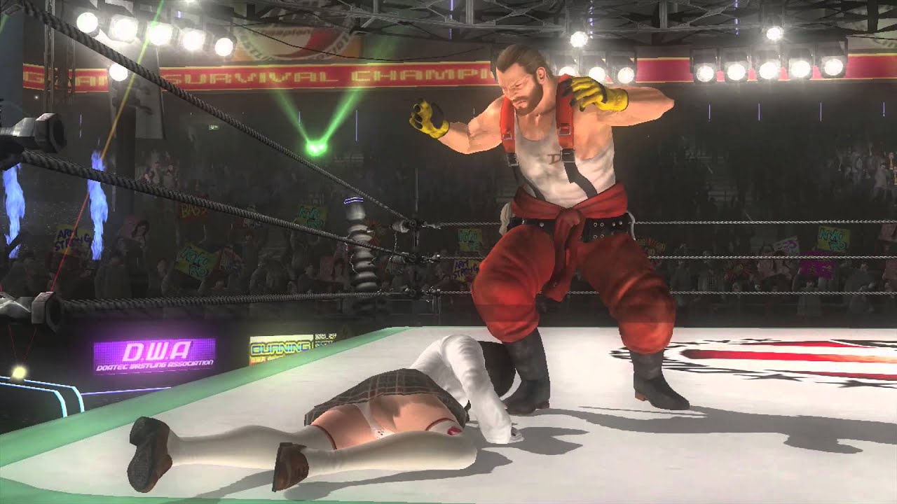 Dead or Alive 5 Ryona - Bass throws & stomps on Koroko. - YouTube