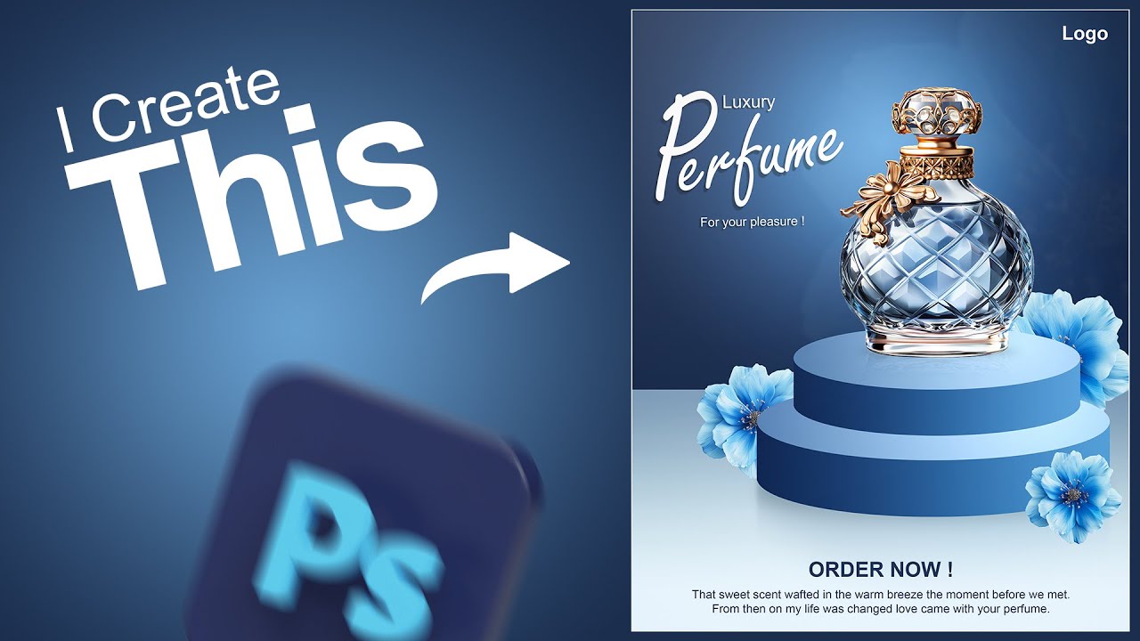 I created this Perfume ads design ! - YouTube