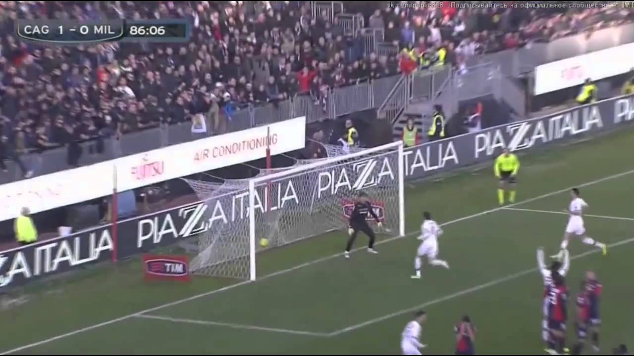 Cagliari vs AC Milan 1 2 All Goals & Full Highlights Serie A 2014 HD ...