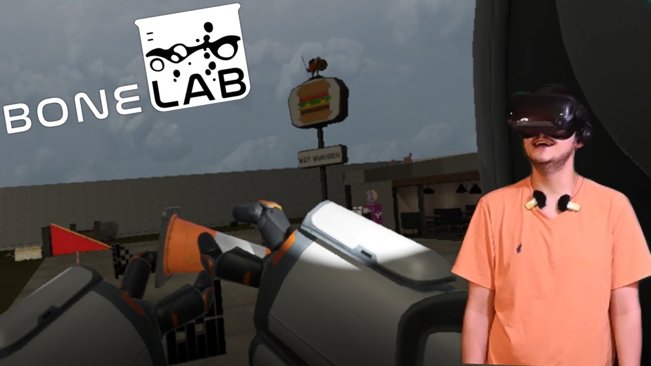 GETTING BURGERS IN A GIANT MECH SUIT! (BONELAB MODS) - YouTube