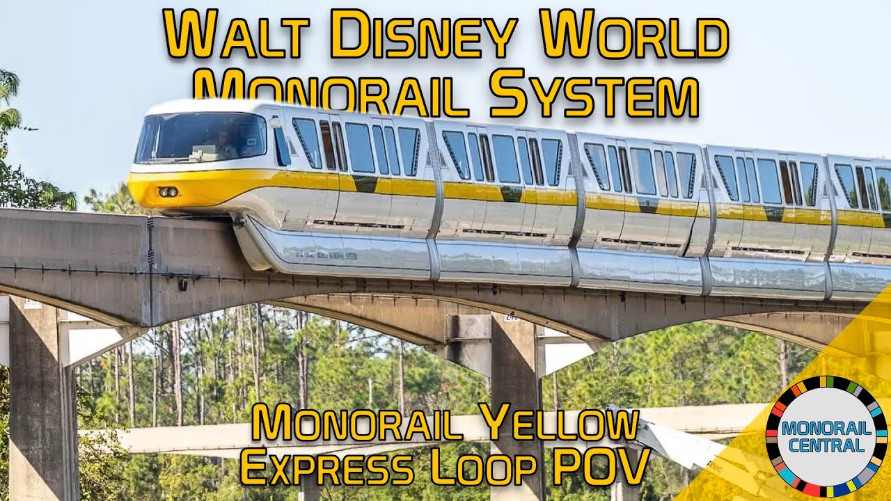Disney World Express Monorail 4K POV (Both Sides) - May 2024 - Monorail ...