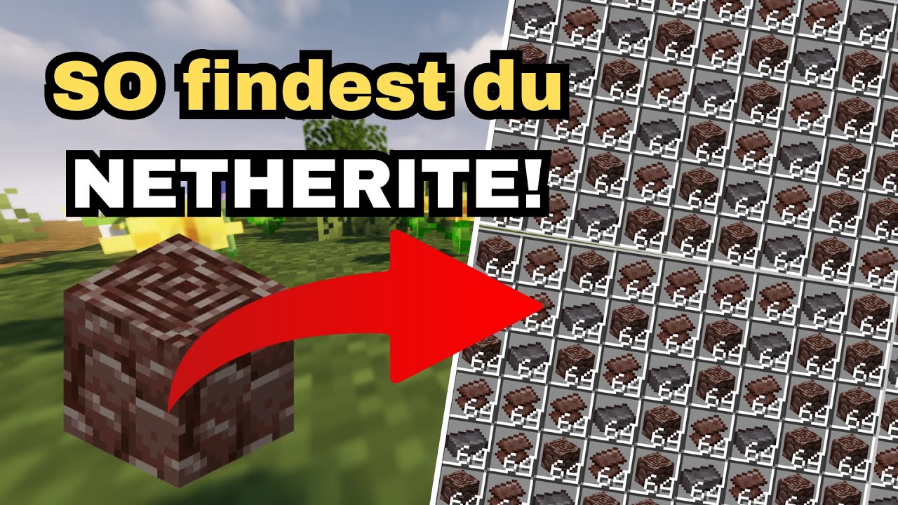 BESTE Minecraft Netherite Farm Methoden - YouTube