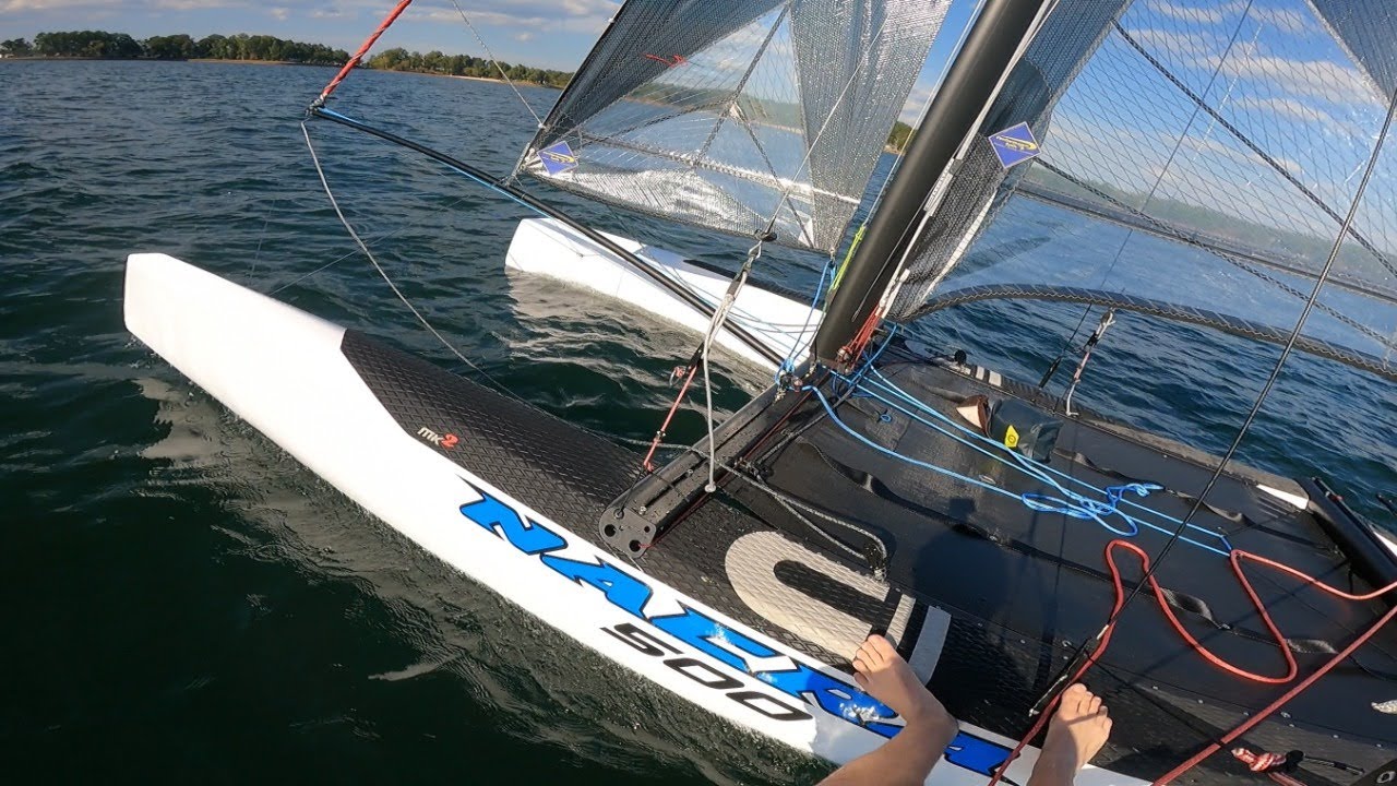 Sailing Nacra 500 MK2 Solo - YouTube