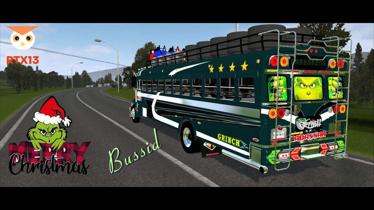 Transportes Dassarlet 💚 (GRINCH) 🎄 Bus Simulator Indonesia - YouTube
