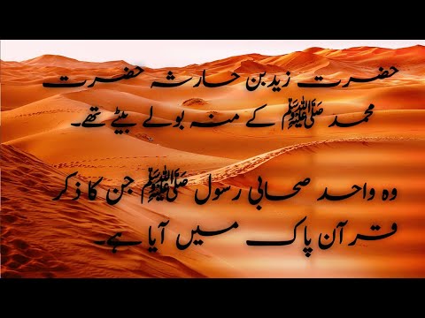 Hazrat Zaid bin Haris (R.A) | Hazrat Muhammad (S.A.W) Ke Mooh Bolay ...