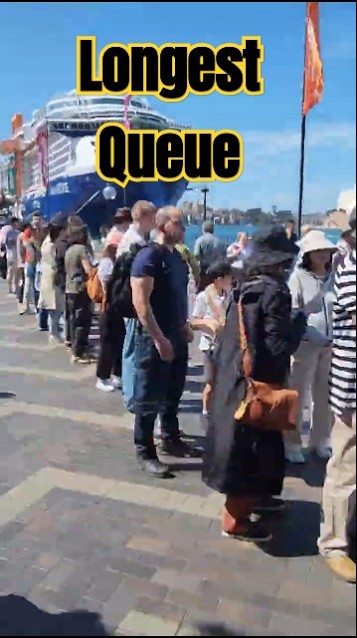 Longest Queue in Sydney for meeting the King and Queen #king #queen # ...