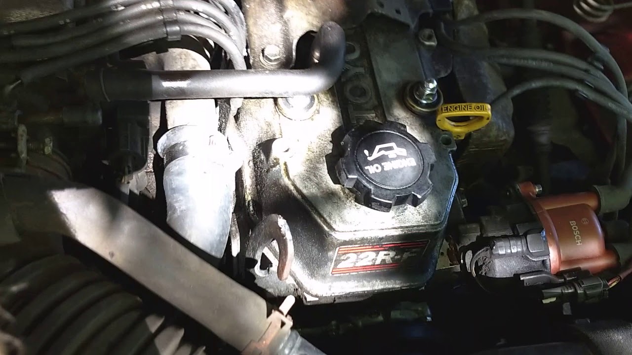22RE after replacing the timing chain and components. - YouTube