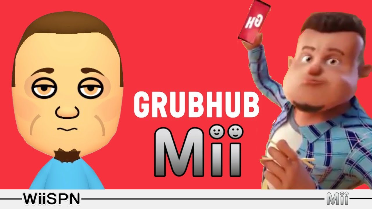 Grubhub Ad Peanut Head Mii - YouTube
