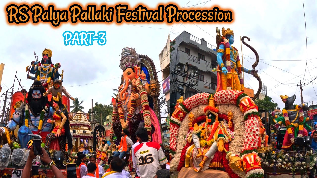 🌸🎶 RS Palya Pallaki Festival Procession 2025 🐘🙏 | Grand Celebration in ...