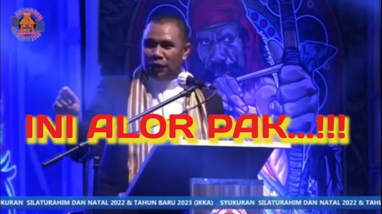 Ini Alor Pak....!!!! Khotbah Pdt. Yandi Manobe dalam Silaturahim & Natal IKKA 2023 - YouTube