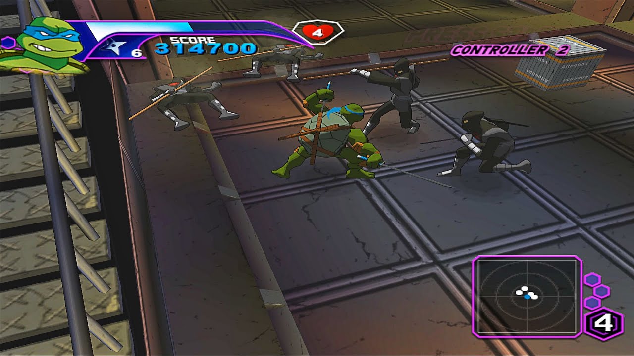 Teenage Mutant Ninja Turtles (2003 Video Game) NGC Walkthrough # 15 ...