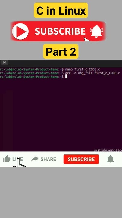 Part 2: Here is the continuation part of compiling and executing C code in the Linux terminal ...