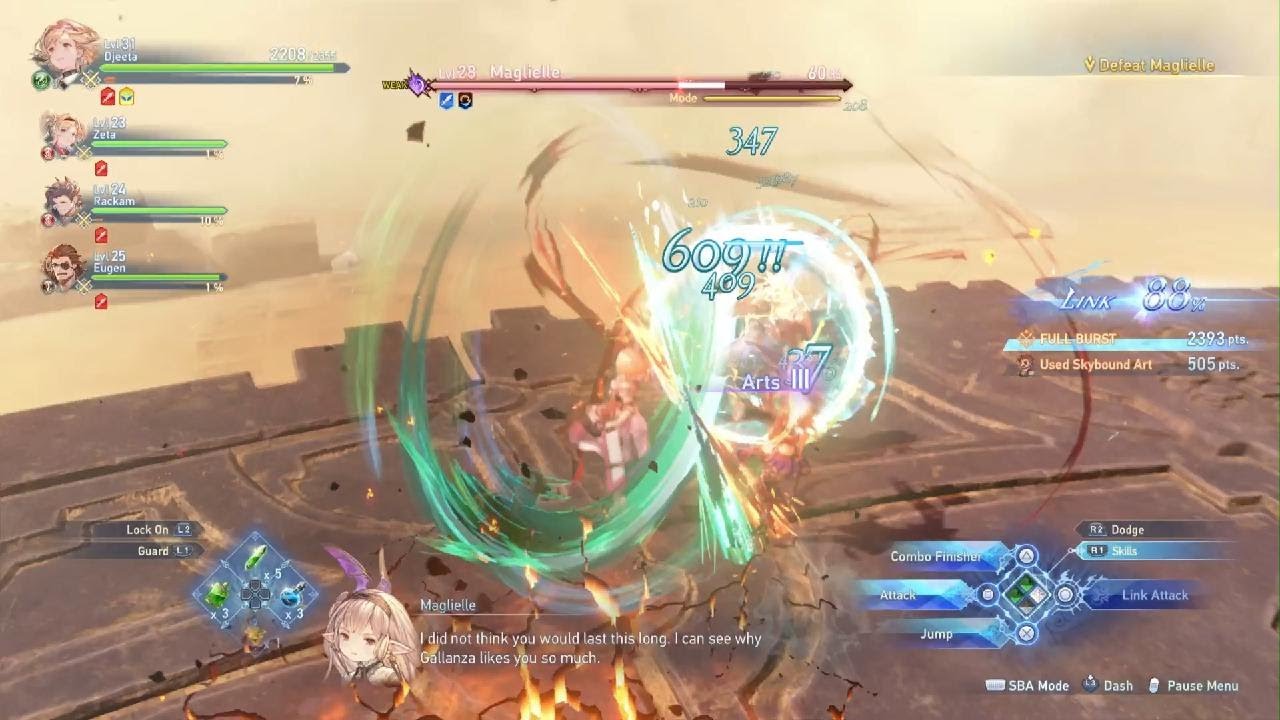 Granblue Fantasy: Relink - Chapter 6: Maglielle Boss Fight - YouTube