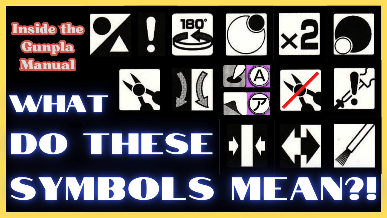 Mastering and Understanding Gunpla Manual Symbols - YouTube