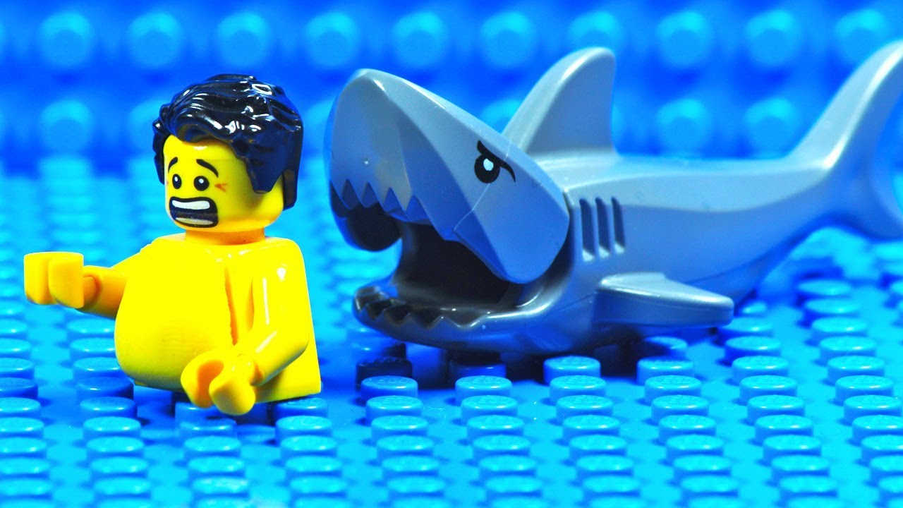 Lego Fat Man Shark Attack - YouTube