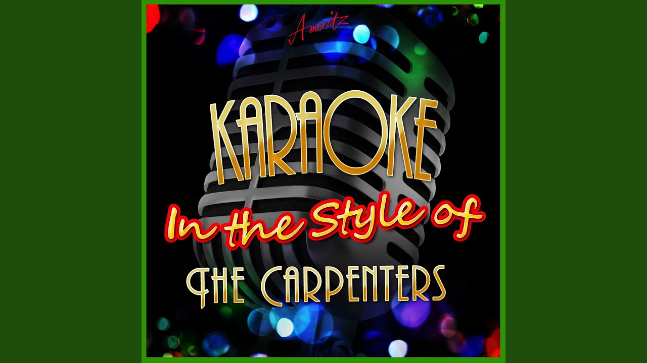 Solitaire (In the Style of the Carpenters) (Karaoke Version) - YouTube