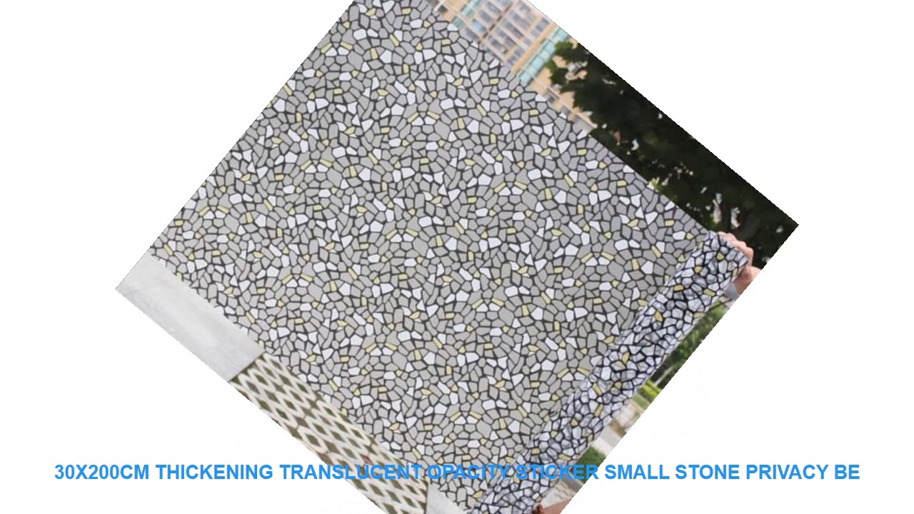 30x200cm Thickening Translucent Opacity Sticker Small Stone Privacy Be ...
