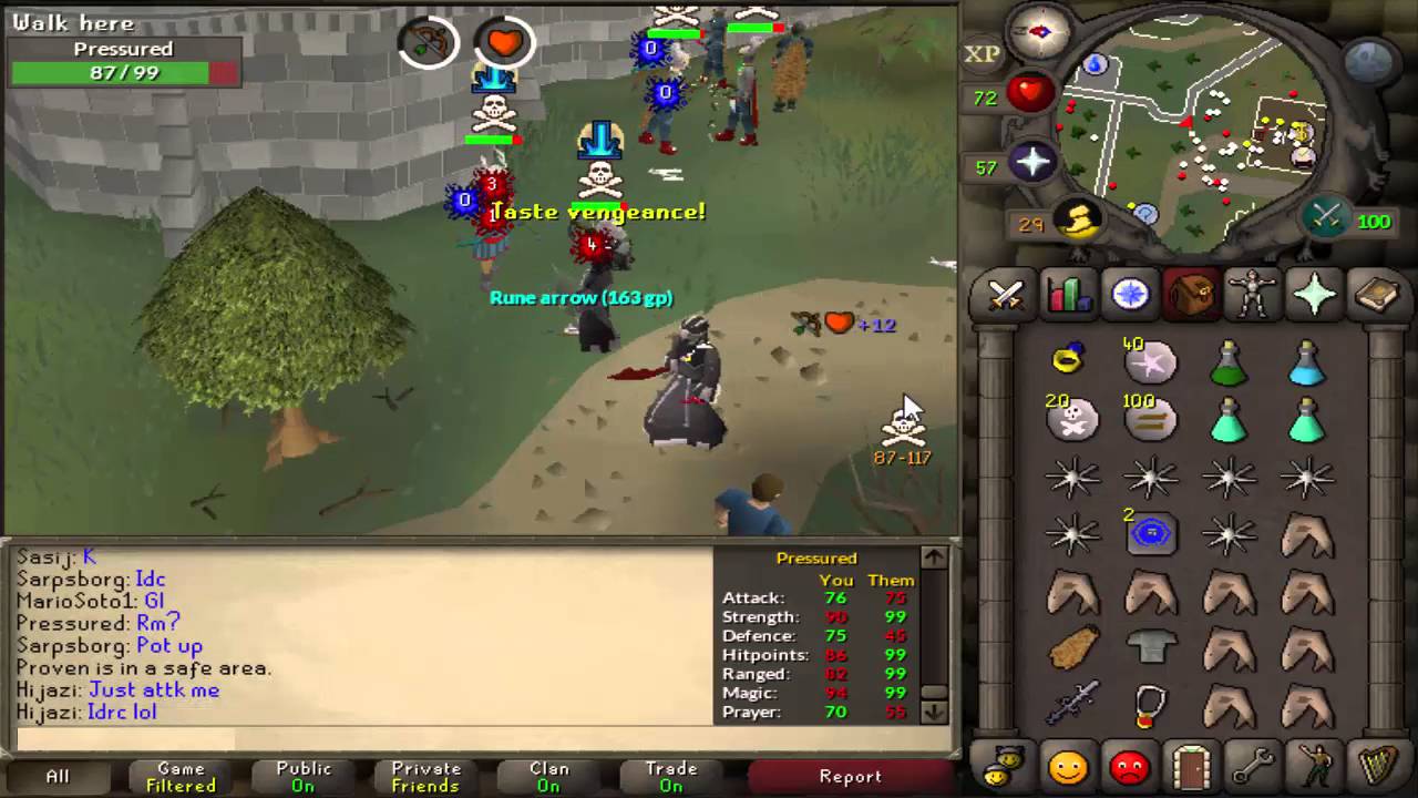 PvP World PKing AGS - 75 def - OSRS - Best Pker top tier 300k risk ...