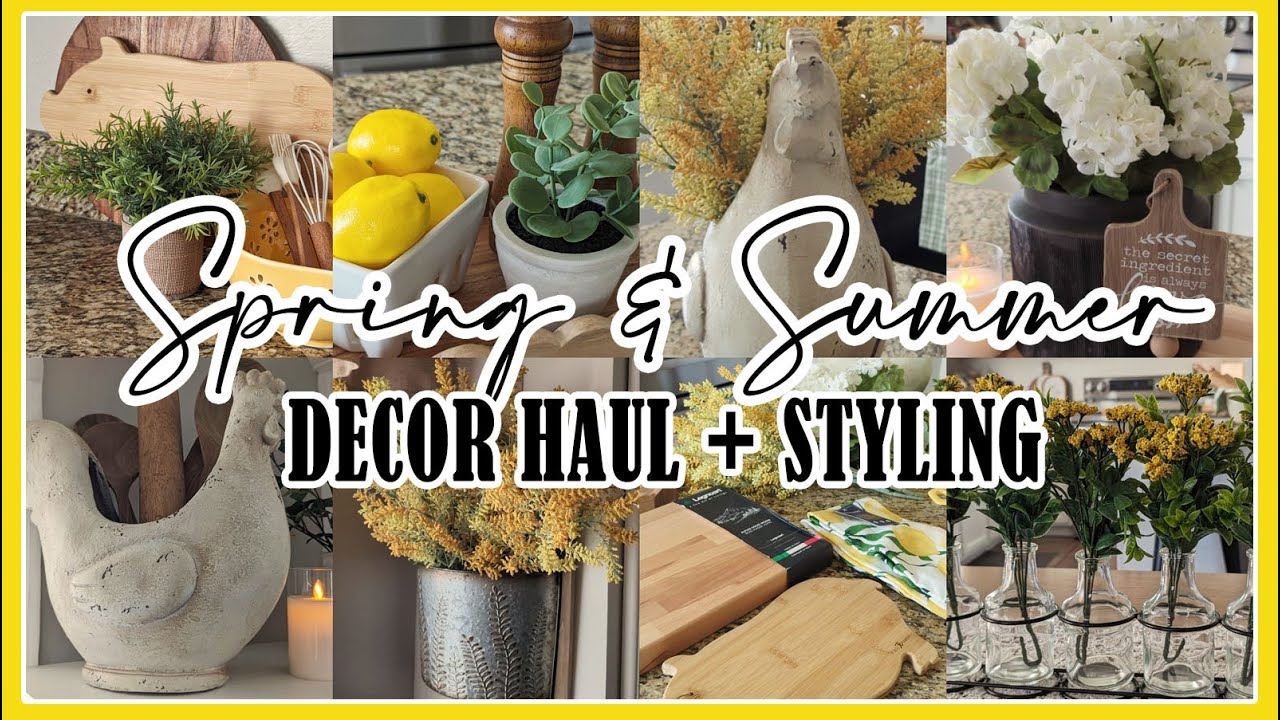 🍋 NEW! SPRING & SUMMER DECOR HAUL & STYLE WITH ME│EARLY SUMMER ...