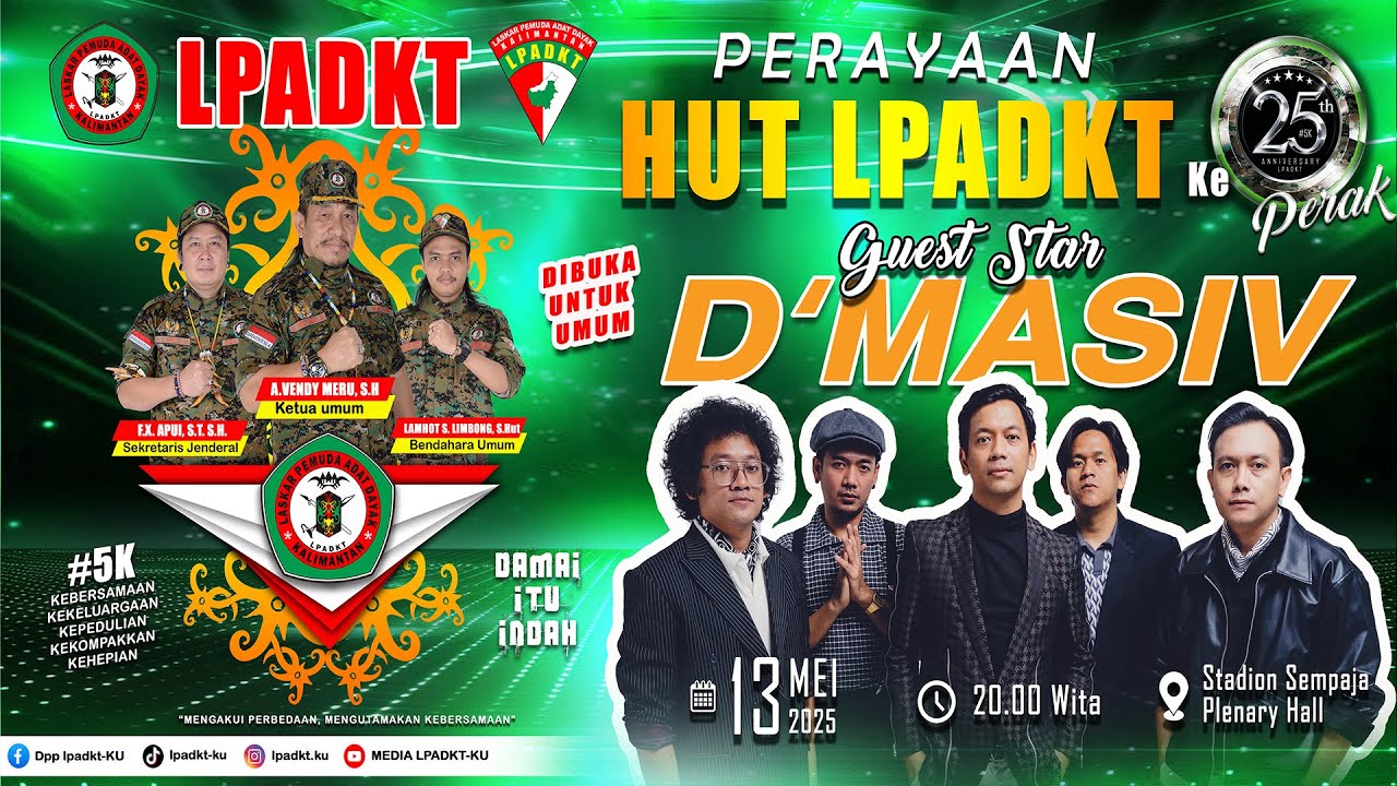 LIVE - PERAYAAN HUT LPADKT KE 25 TAHUN PERAK - PLENARY HALL SAMARINDA ...